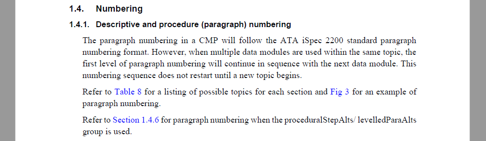 ATA CMP Paragraph Numbering | Docuneering Ltd