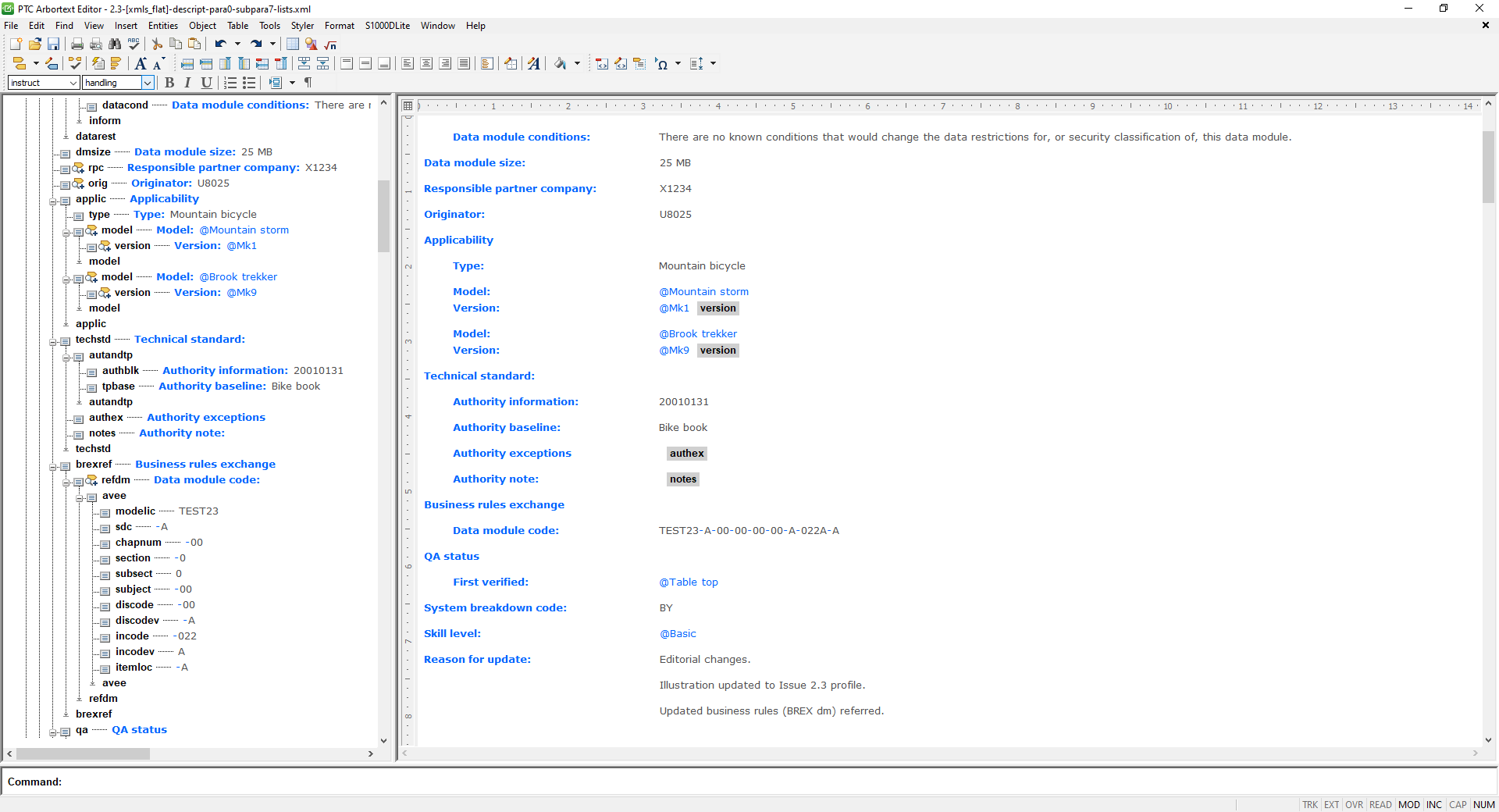 S1000D Authoring with Arbortext Editor | Docuneering Ltd